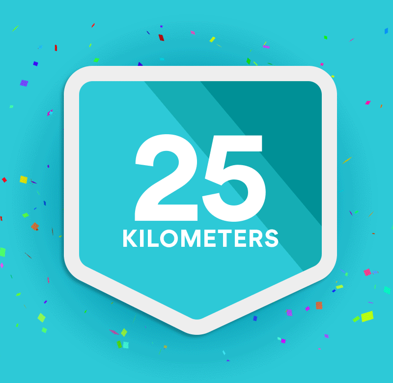 Congrats on 25 kilometers of movement! | Путь персонального роста